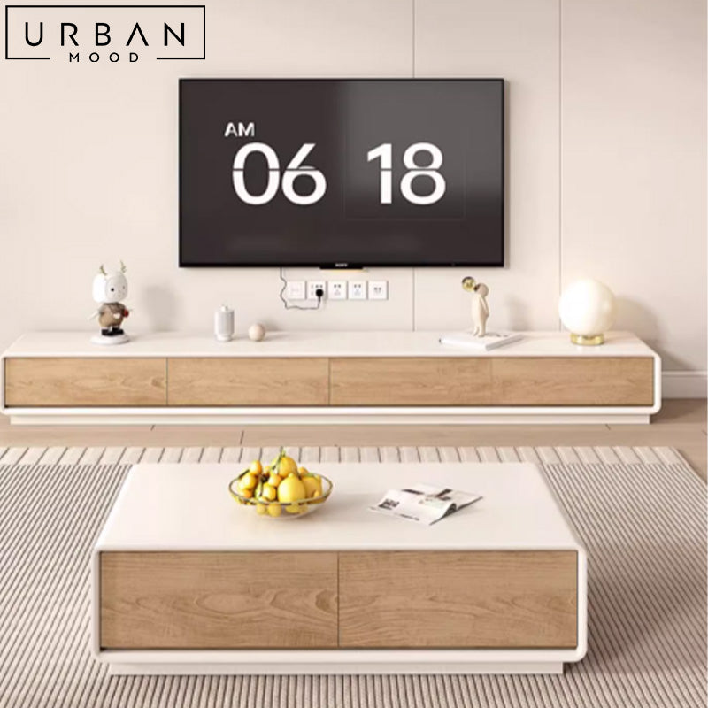 ABSIN Japandi TV Console & Coffee Table – Urban Mood