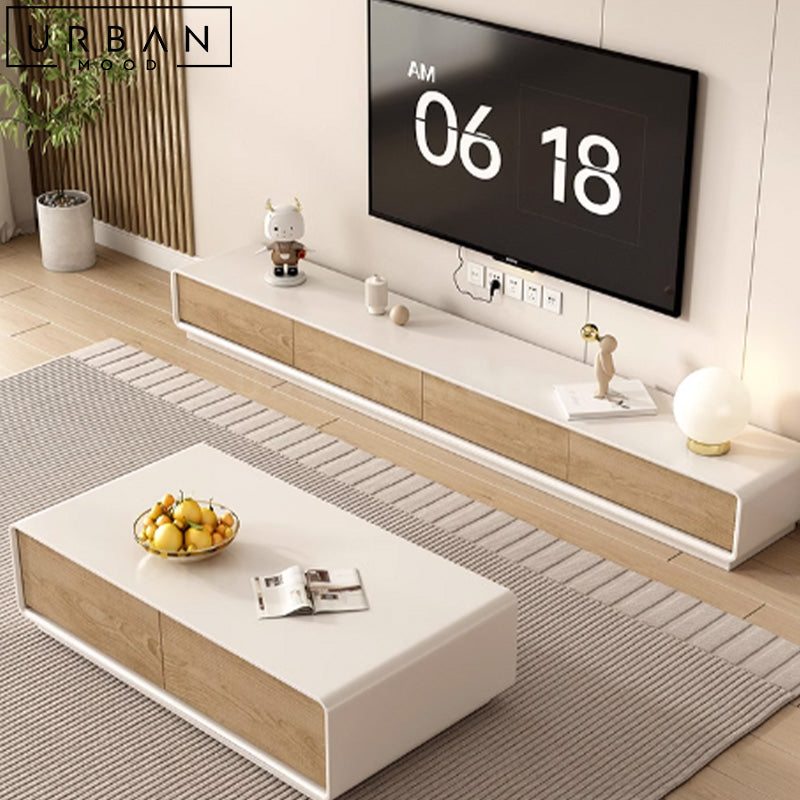 ABSIN Japandi TV Console & Coffee Table – Urban Mood