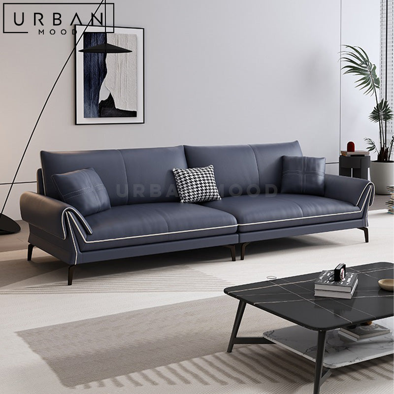 AELYS Modern Leather Sofa – Urban Mood