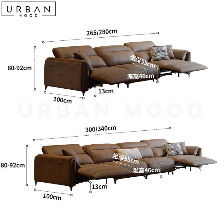 ANJA Modern Leather Recliner Sofa – Urban Mood