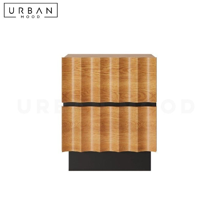 BYAN Modern Solid Wood Bedside Table – Urban Mood