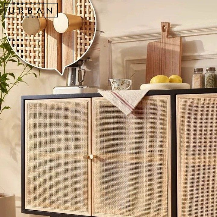ARMIG Rustic Rattan Sideboard – Urban Mood