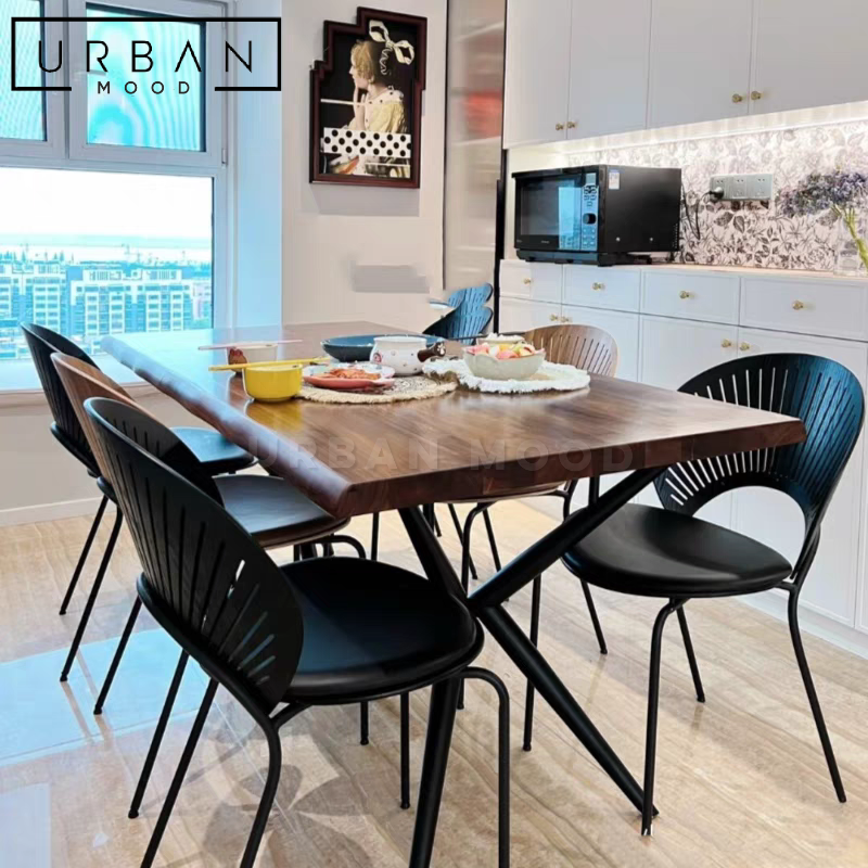 ALPHON Rustic Solid Wood Dining Table – Urban Mood