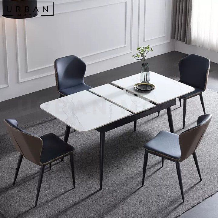 BACKMAN Modern Sintered Stone Extendable Dining Table – Urban Mood
