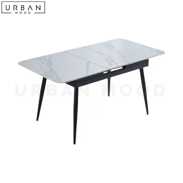 BACKMAN Modern Sintered Stone Extendable Dining Table – Urban Mood