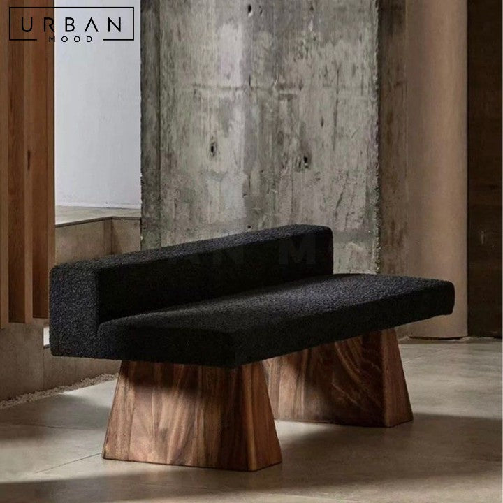 BEVEL Industrial Boucle Bench – Urban Mood