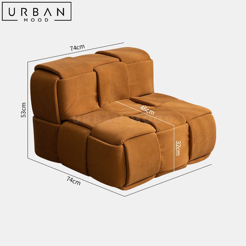 BRIELE Modern Fabric Leisure Chair – Urban Mood