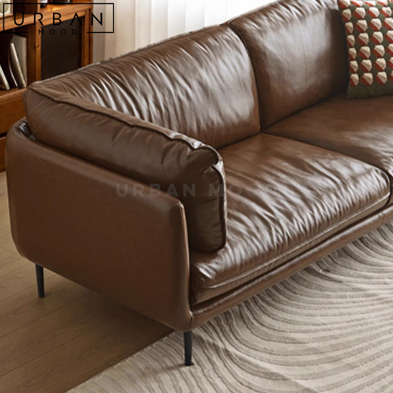 BUDWIN Vintage Leather Sofa – Urban Mood