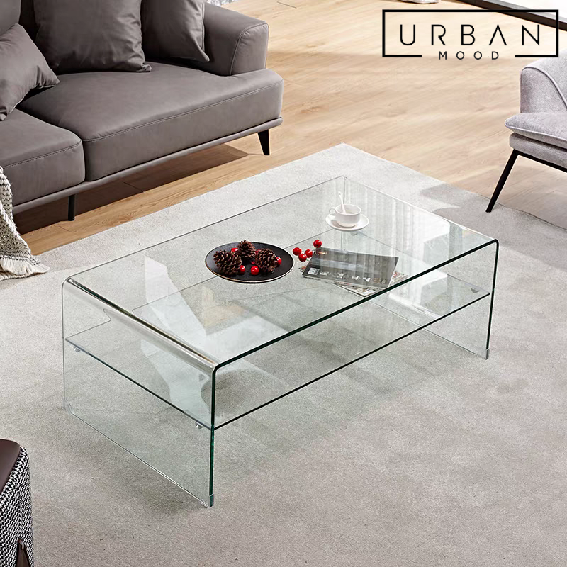 BRITT Minimalist Glass Coffee Table – Urban Mood