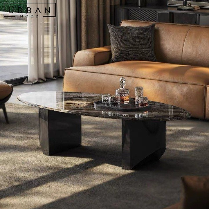 CORNELIA Modern Oval Marble Coffee Table – Urban Mood