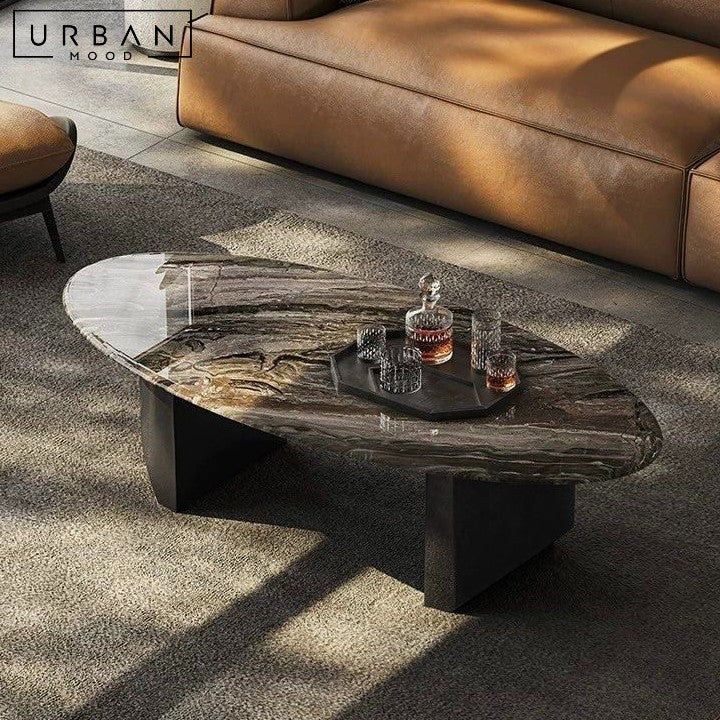 CORNELIA Modern Oval Marble Coffee Table – Urban Mood