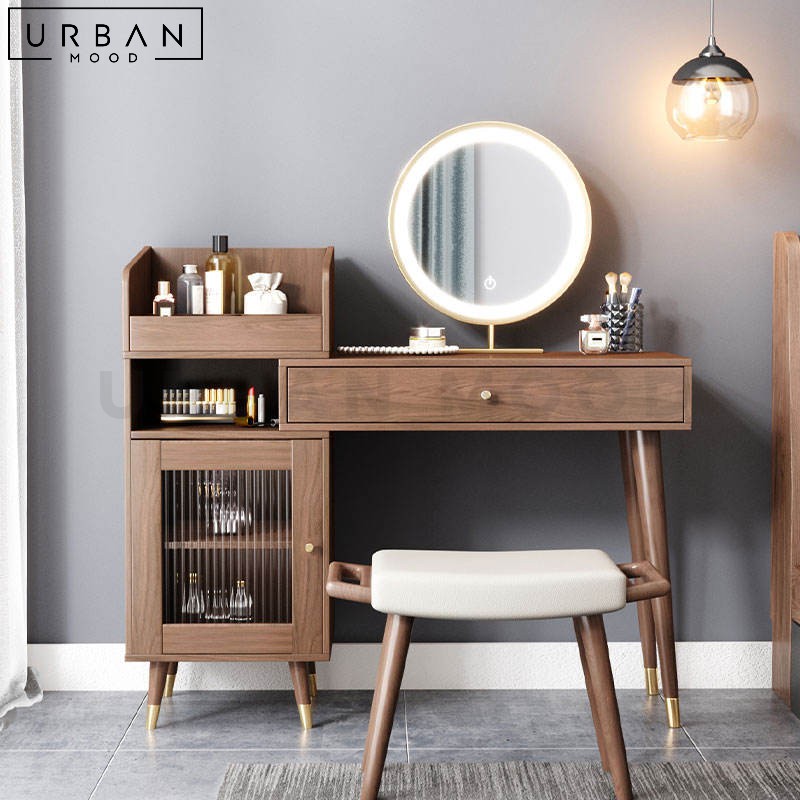 CORNEL Rustic Vanity Table Set – Urban Mood