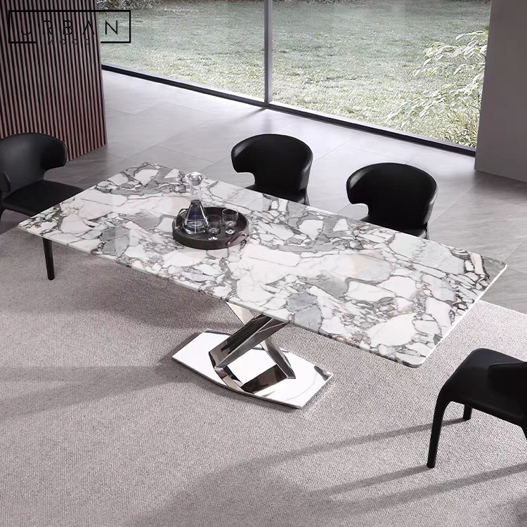 CRYSTAL Modern Marble Dining Table – Urban Mood