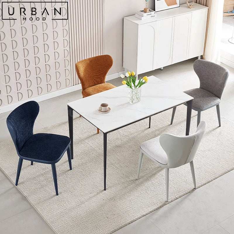 DALIA Modern Leather Dining Chair – Urban Mood