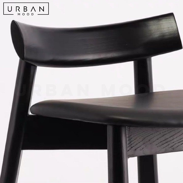 DANIELA Scandinavian Solid Wood Bar Stool – Urban Mood