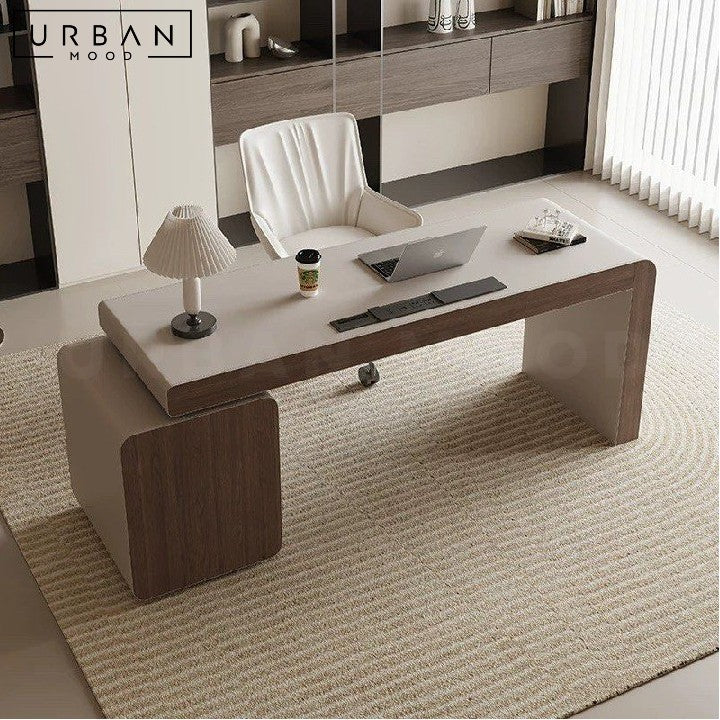 DEVAUX Modern Solid Wood Study Table – Urban Mood