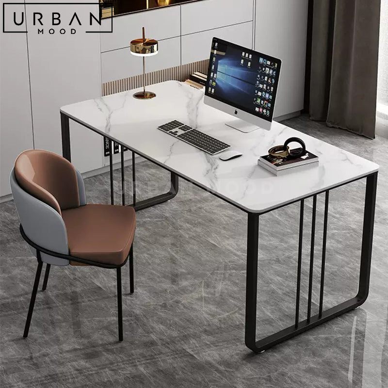 EMALI Modern Sintered Stone Study Table – Urban Mood