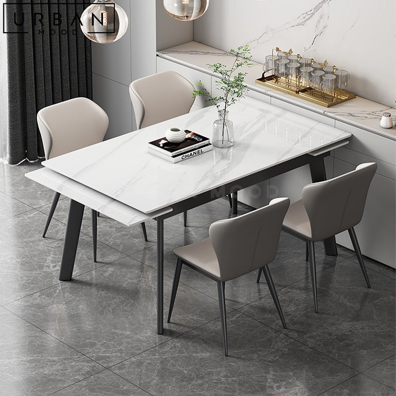 FABIO Modern Extendable Sintered Stone Dining Table Urban Mood