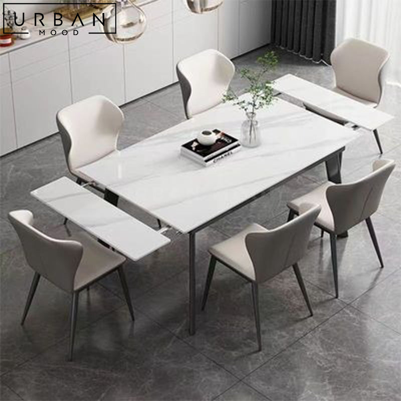 FABIO Modern Extendable Sintered Stone Dining Table – Urban Mood