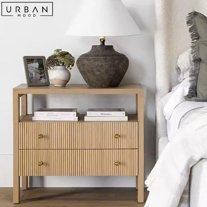 GASSER Modern Solid Wood Bedside Table – Urban Mood
