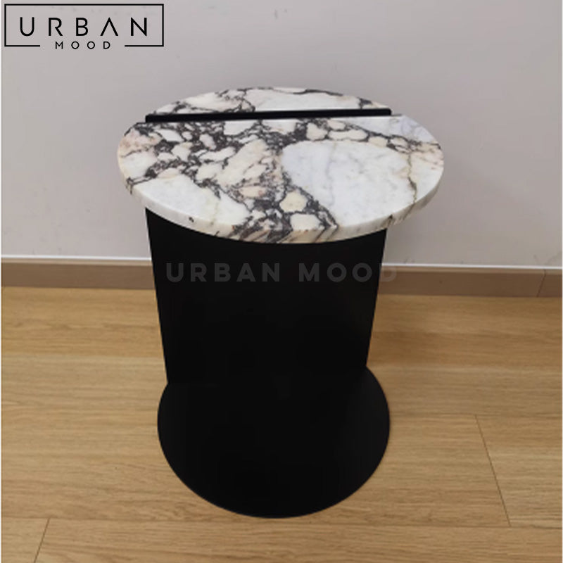 GRENCI Modern Marble Side Table – Urban Mood