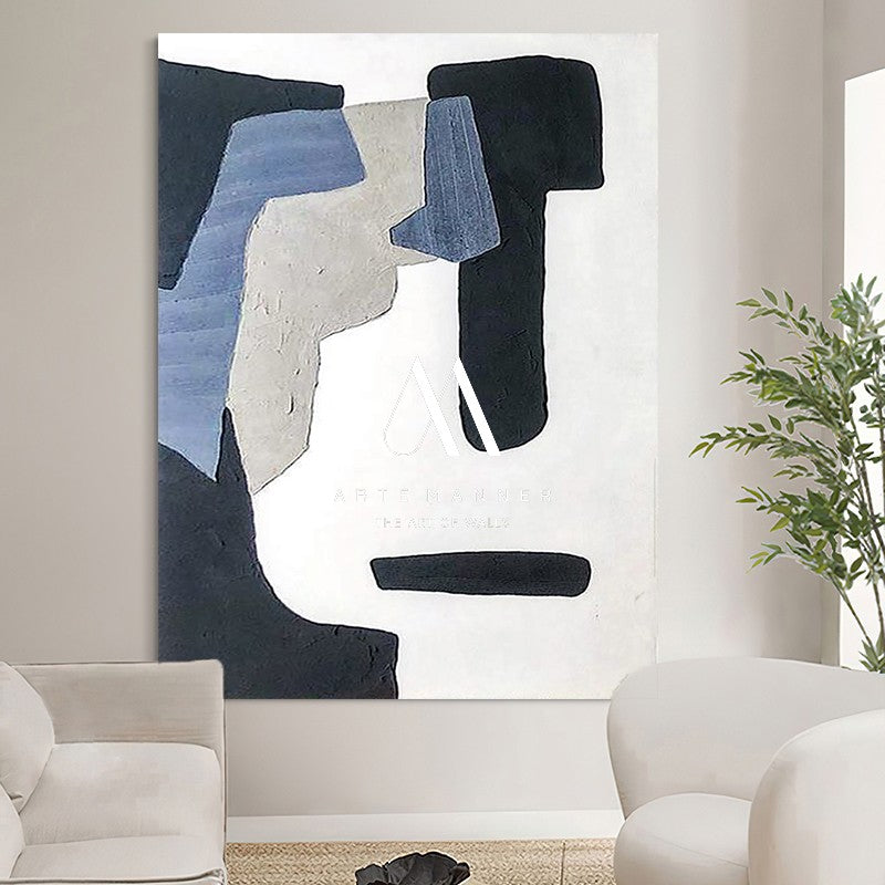 Splinter Modern Abstract Oil Painting – Urban Mood