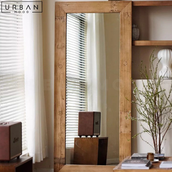 JEMMA Rustic Solid Wood Full Length Mirror – Urban Mood