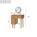 KELLIES Rustic Vanity Table Set – Urban Mood