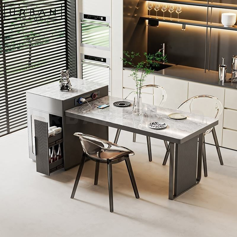 KIRA Modern Sintered Stone Island Dining Table – Urban Mood