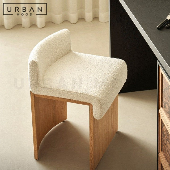 KOCS Modern Boucle Vanity Stool – Urban Mood