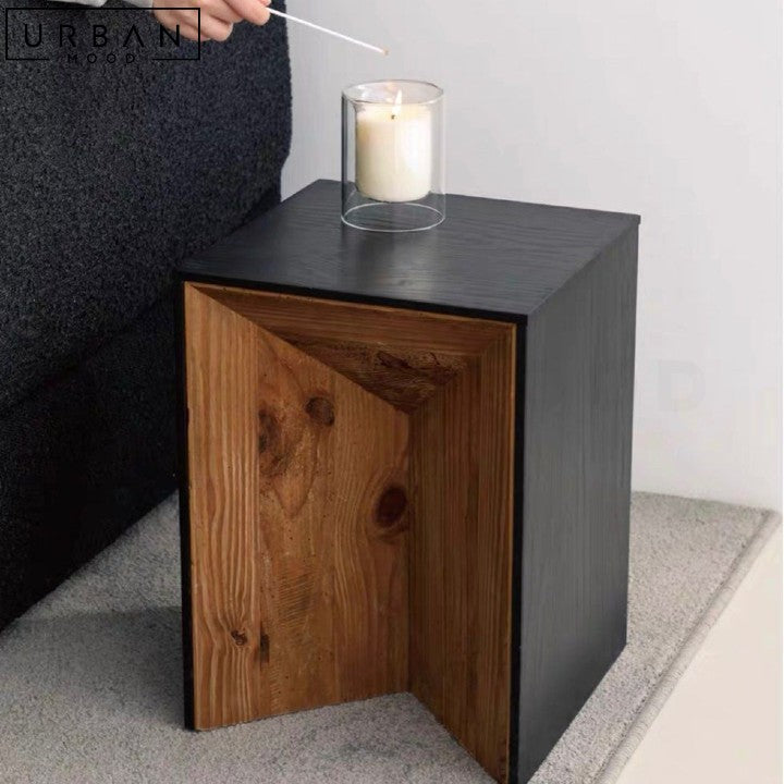 KRISTEN Modern Solid Wood Side Table – Urban Mood