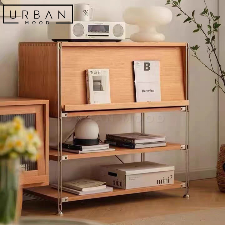 KAY Japandi Solid Wood Cabinet – Urban Mood