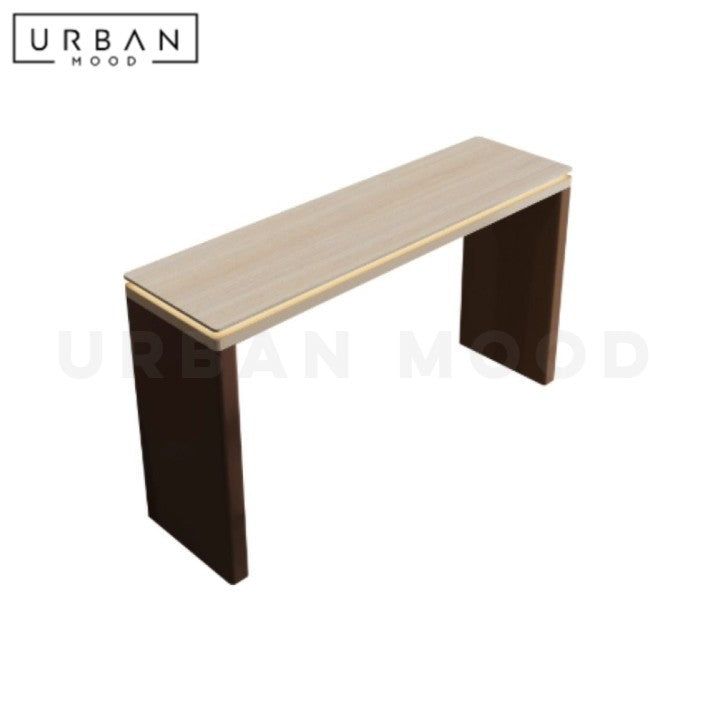 LAVIN Modern Travertine Bar Table – Urban Mood