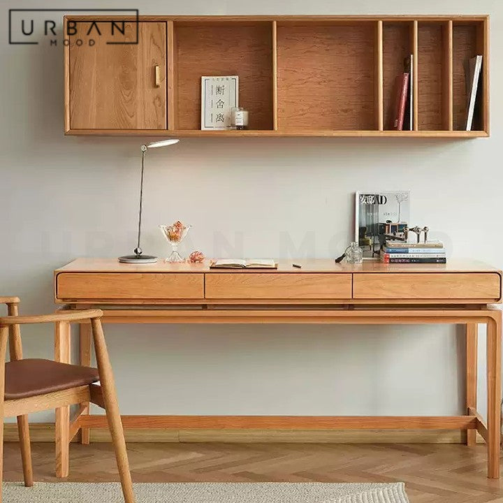 LEFER Modern Solid Wood Study Desk – Urban Mood