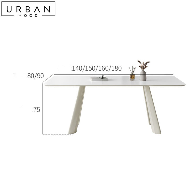 LENI Modern Sintered Stone Dining Table – Urban Mood