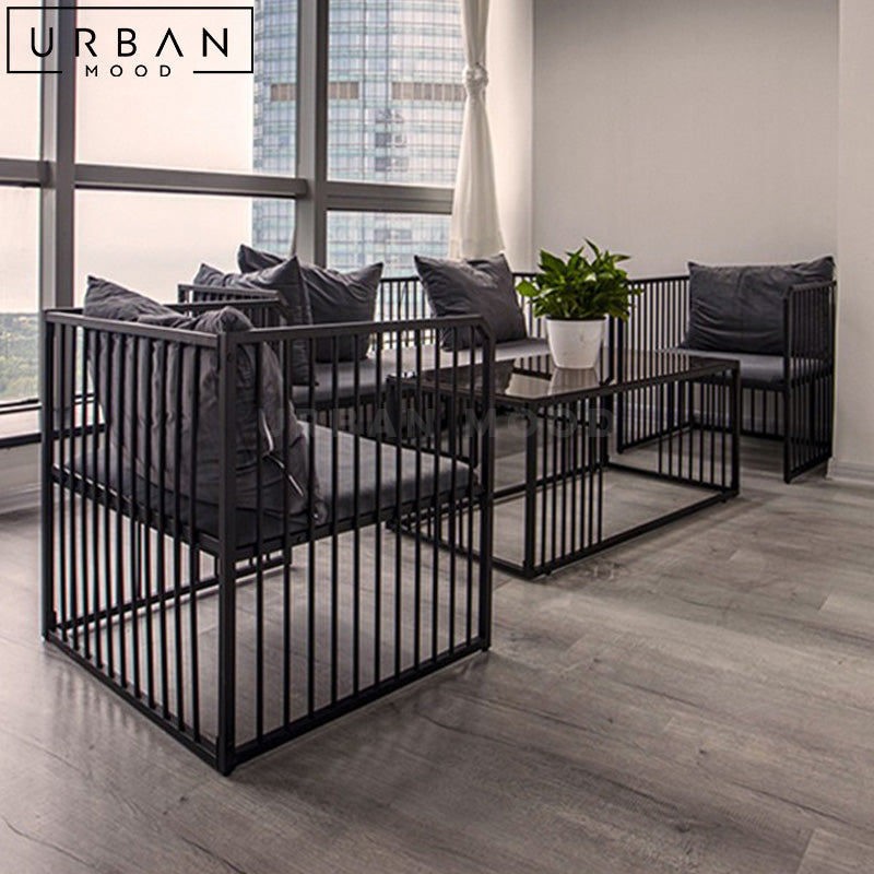 LUCE Industrial Metal Sofa – Urban Mood