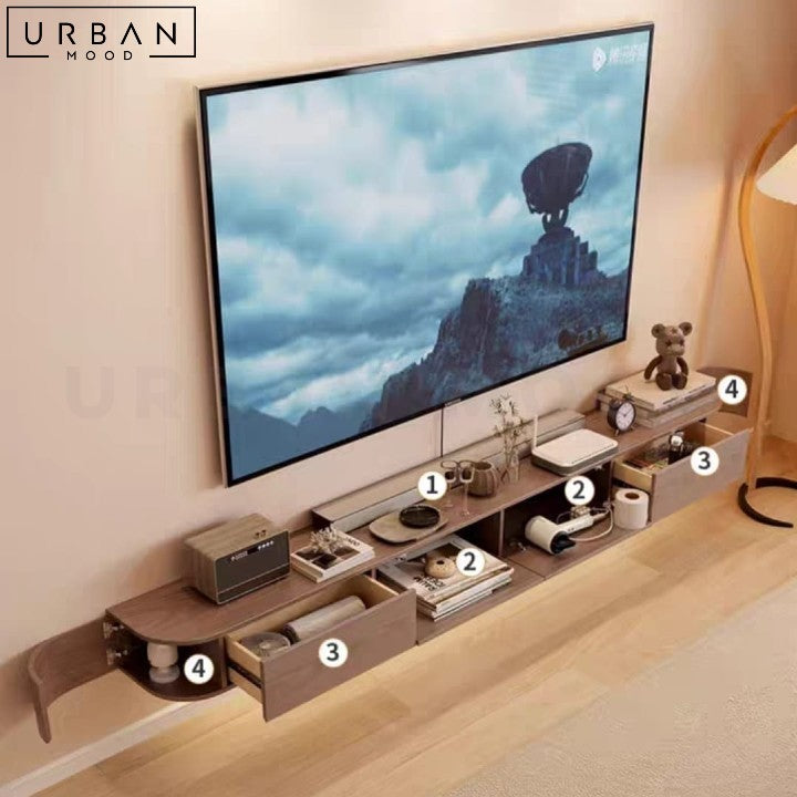 MAFTEI Modern Floating TV Console – Urban Mood