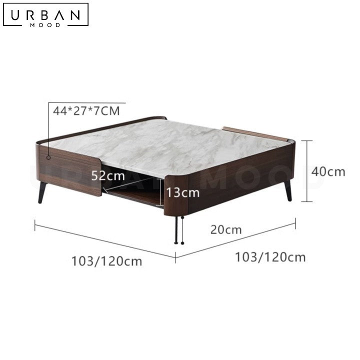 MANDA Modern Sintered Stone Coffee Table – Urban Mood