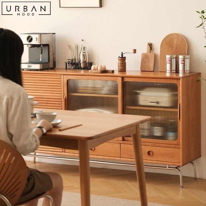 MARZ Japandi Solid Wood Sideboard – Urban Mood