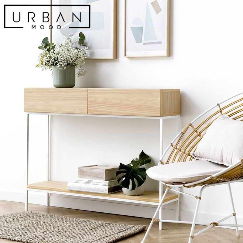 MALCOLM Solid Wood Hallway Cabinet Console – Urban Mood
