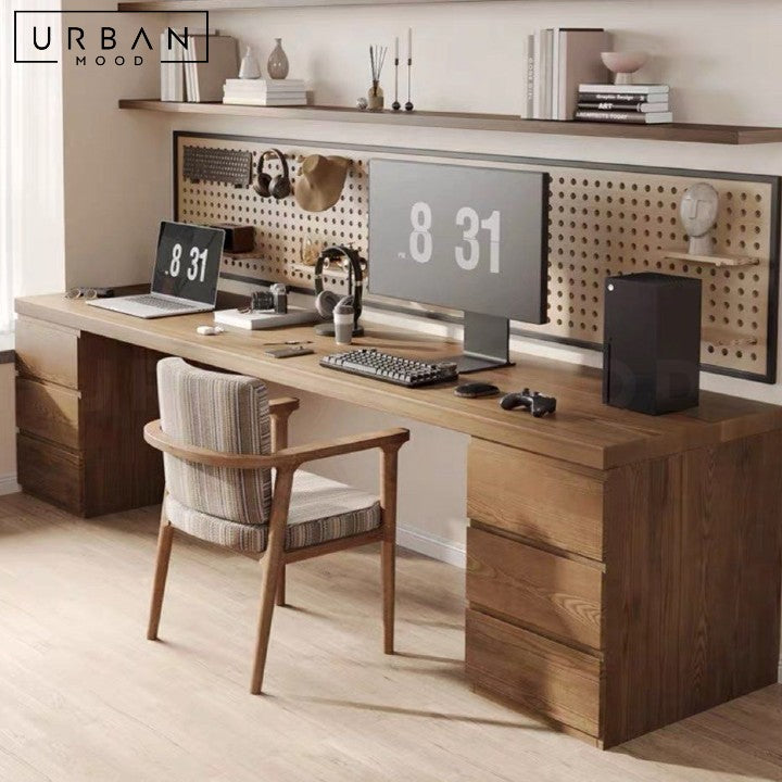 POULIN Modern Solid Wood Study Table – Urban Mood