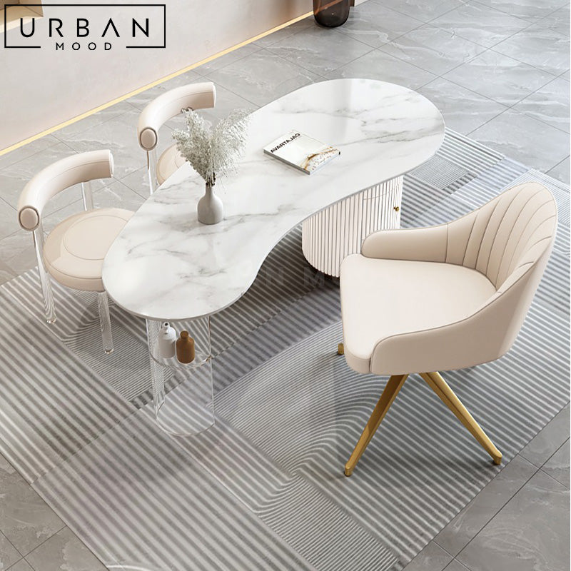 PRARE Modern Sintered Stone Study Table – Urban Mood