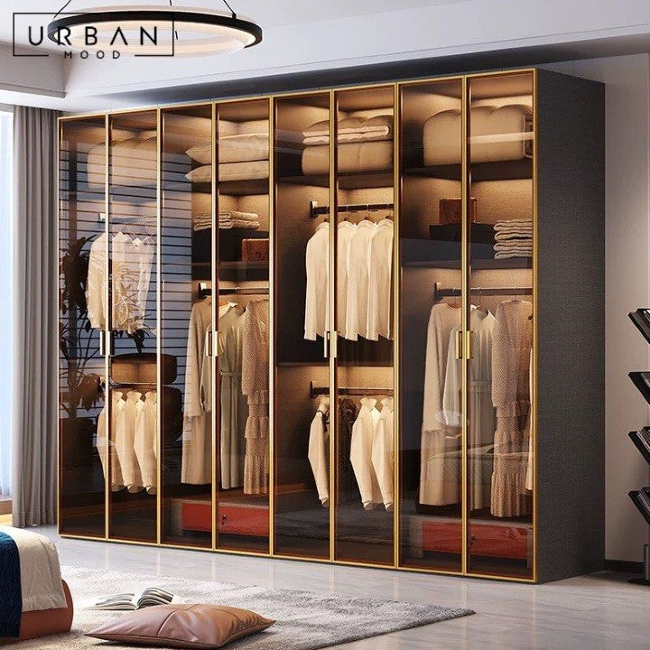 BRISBANE Modern Glass Wardrobe – Urban Mood