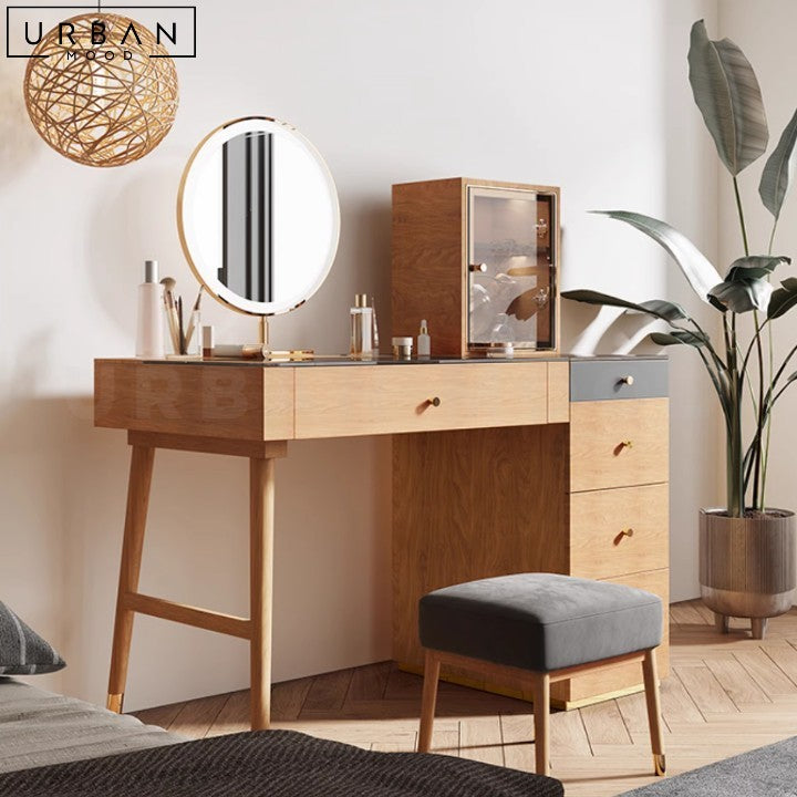 SALINA Japandi Vanity Table – Urban Mood