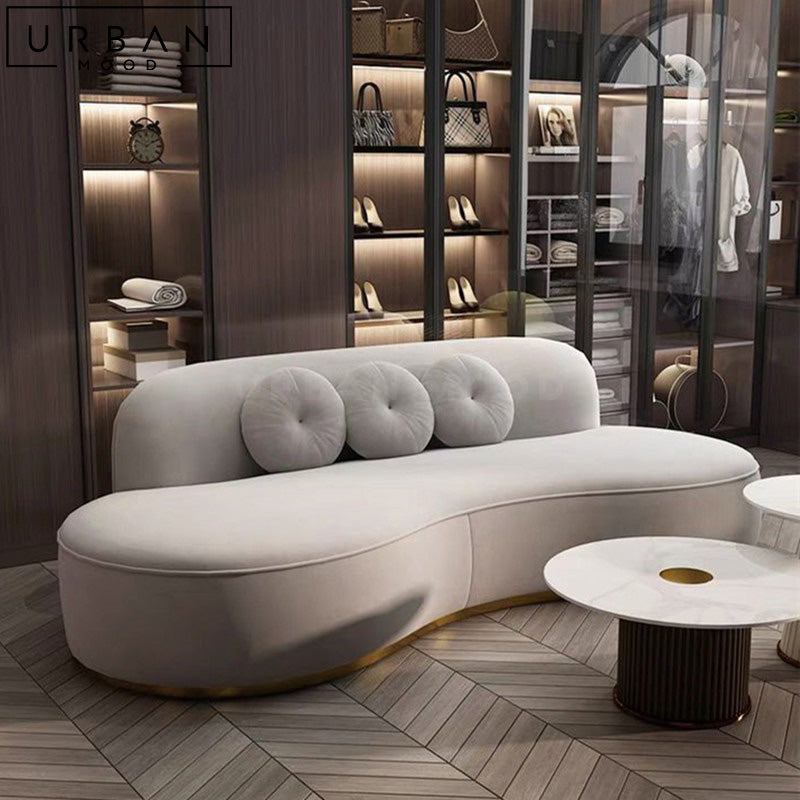 SHENE Modern Velvet Sofa – Urban Mood