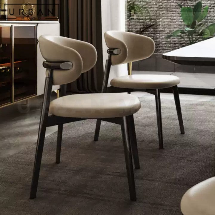 SHERIFE Modern Leather Dining Chair – Urban Mood