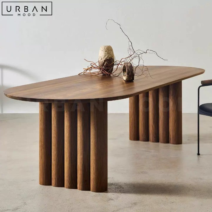 JEVA Modern Solid Wood Dining Table – Urban Mood