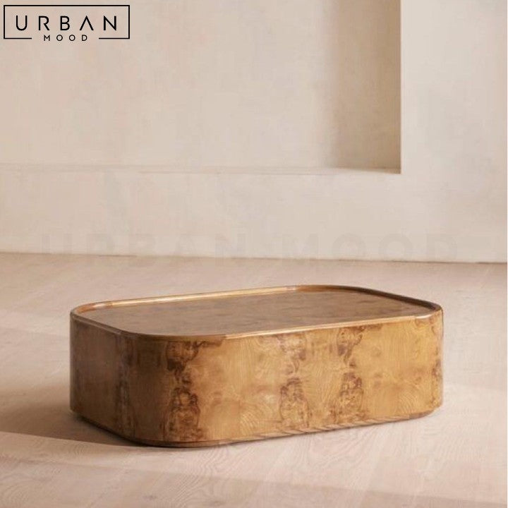 SIMPSON Rustic Solid Wood Round Coffee Table – Urban Mood