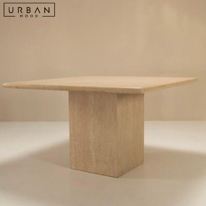 SOTO Wabi Sabi Travertine Dining Table – Urban Mood