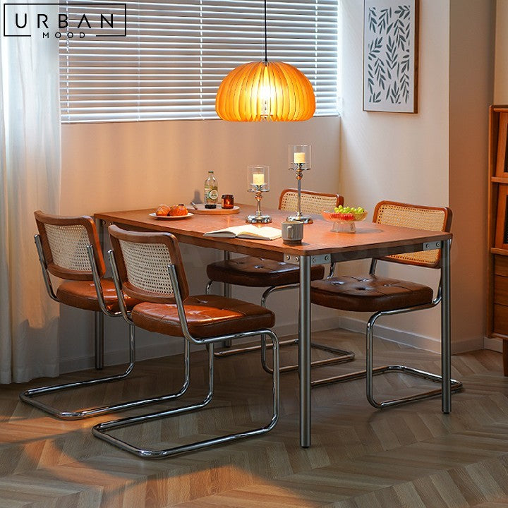 TANTINO Japandi Solid Wood Dining Table – Urban Mood